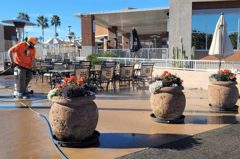 Commercial Patio Cleaning | Pressure Power Pros